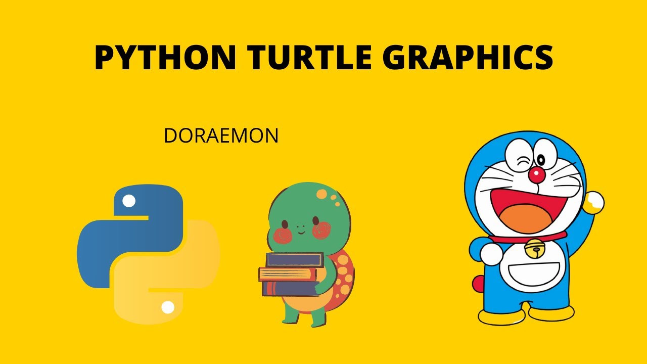 How to make Doraemon using python |Python turtle |python projects |