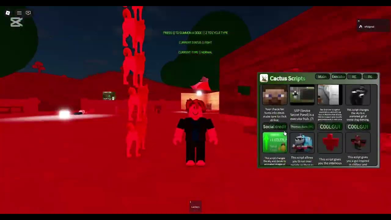 Cactus Scripts - Require GUI Showcase