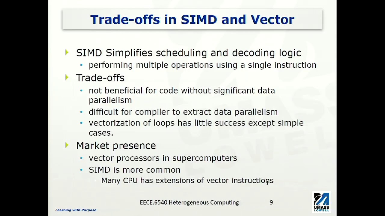 SIMD and Hardware Multithreading