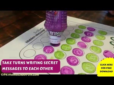 Valentines For Kids - Hidden Message Dot Marker Valentines