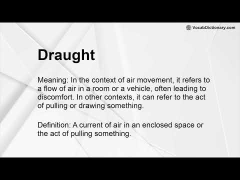 Draught Meaning
