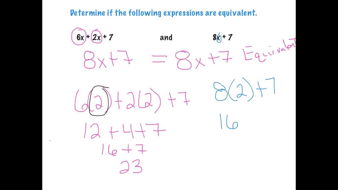 Equivalent Expressions