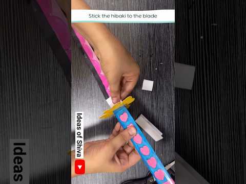 Mitsuri Kanroji’s whip nichrin with paper | Demon Slayer | Paper sword |#papercraft #anime