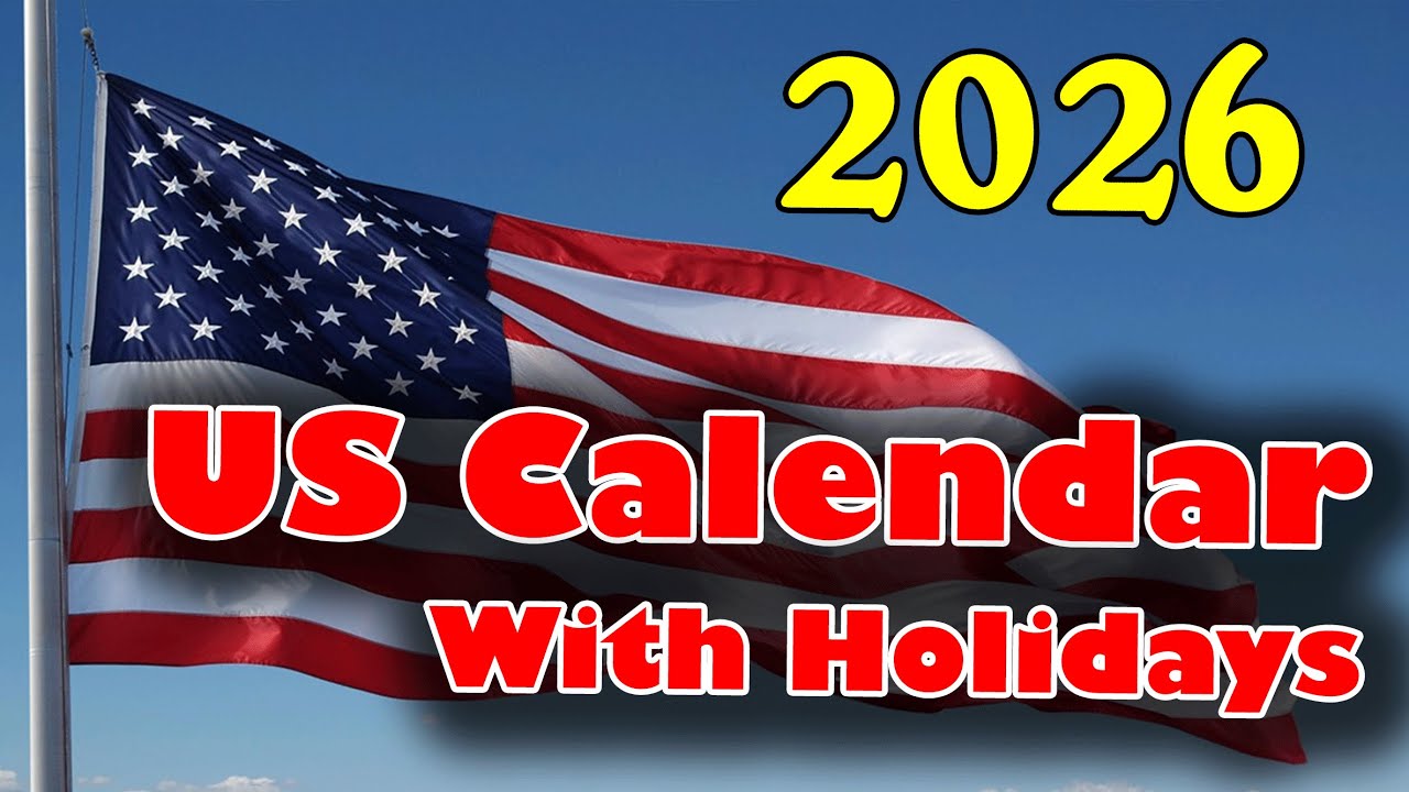 2026 Calendar with Holidays | Calendar 2026 | US Calendar 2026 | United States 2026 Calendar | 2026