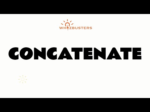 CONCATENATE (verb) Meaning, Pronunciation and Examples in Sentences | GRE GMAT LSAT SAT ESL TOEIC