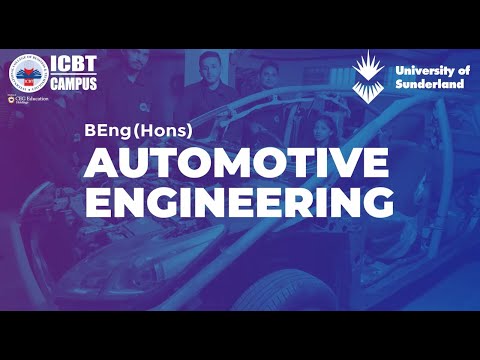 Get Qualify with a British University awarded Automotive Engineering Degree programme at ICBT Campus
