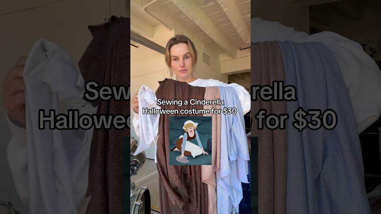 Sewing a Cinderella inspired Halloween costume for $30