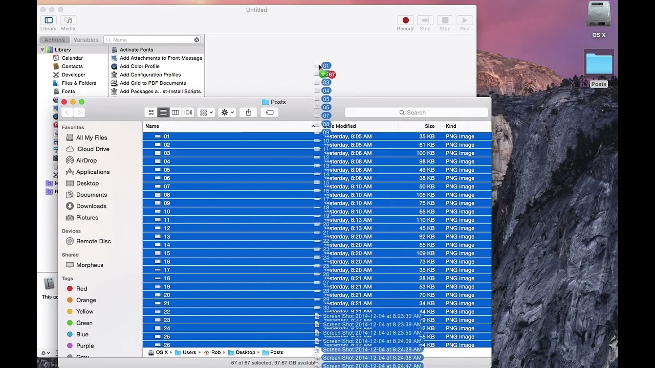 Howto: Automate The Conversion of Multiple Files into A Single PDF On Mac OS X