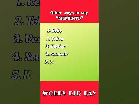 Another word for "MEMENTO" #englishlearners #englishlearning #youtubeshorts