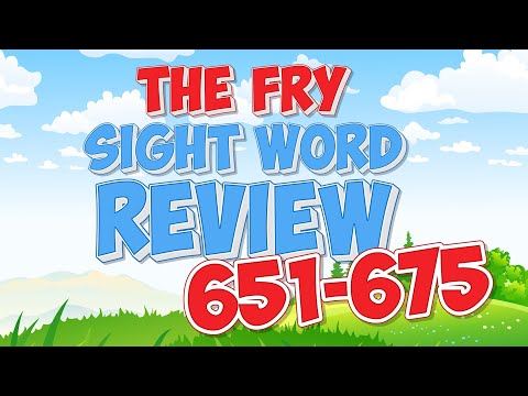 Fry Sight Word Review | 651-675 | Jack Hartmann