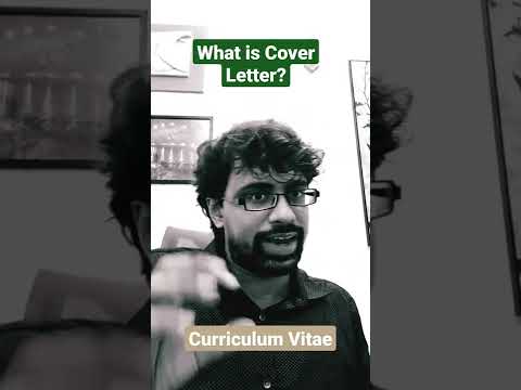 What is Cover letter? #shorts #coverletter #curriculumvitae #resume #importanceofcoverletter