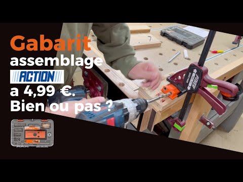 Un gabarit d'assemblage à vis biaises à 4,99 € chez Action !