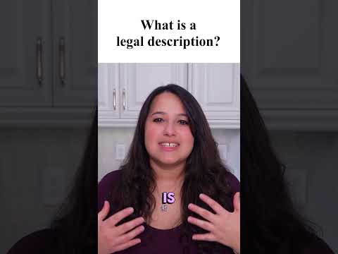 What is a legal description? #realestatetips #appraisedvalue #education #appraisal #realestate