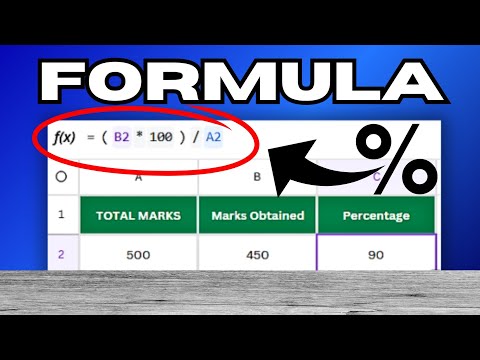 How To Calculate Percentages in Canva Sheets Like Excel | Easy Percentage Formula ✔️
