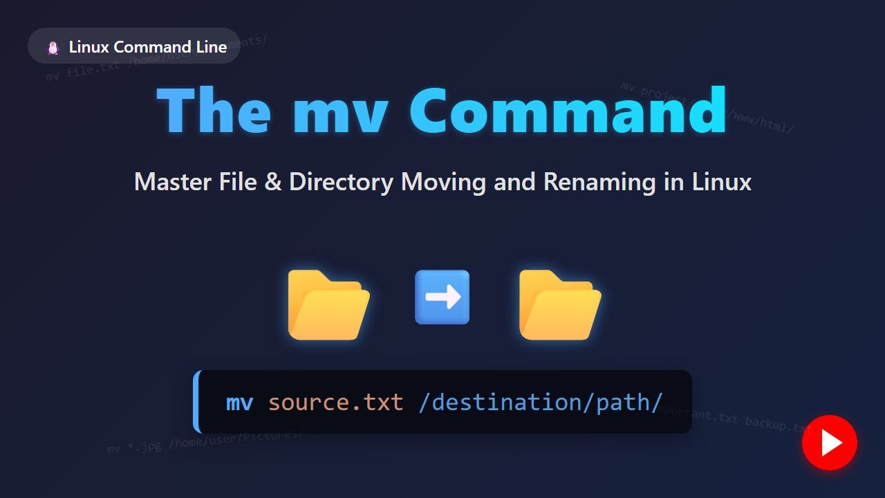 Linux mv Command: Master File Management with Move & Rename! 🚀