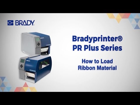 Brady PR Plus Printer Series | How To Load Ribbon Material