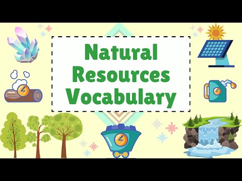 NATURAL RESOURCES VOCABULARY || Learn About Natural Resources ||