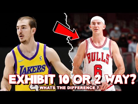What does an exhibit 10 and a 2way contract mean in the NBA ?