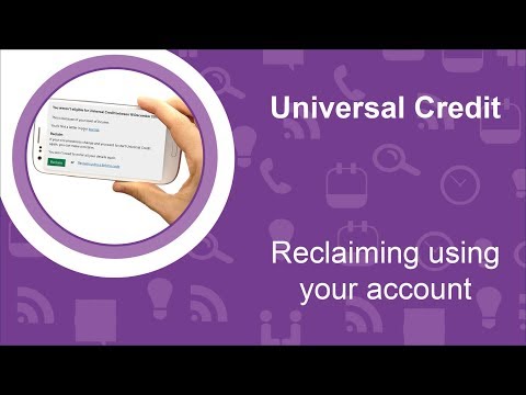 Reclaiming Universal Credit Using Your Account