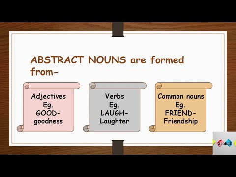 Nouns Part - 3/ Abstract Nouns and Material Nouns/ Basic English Grammar