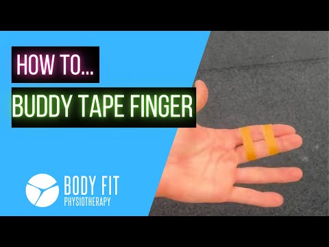 Buddy Tape your finger