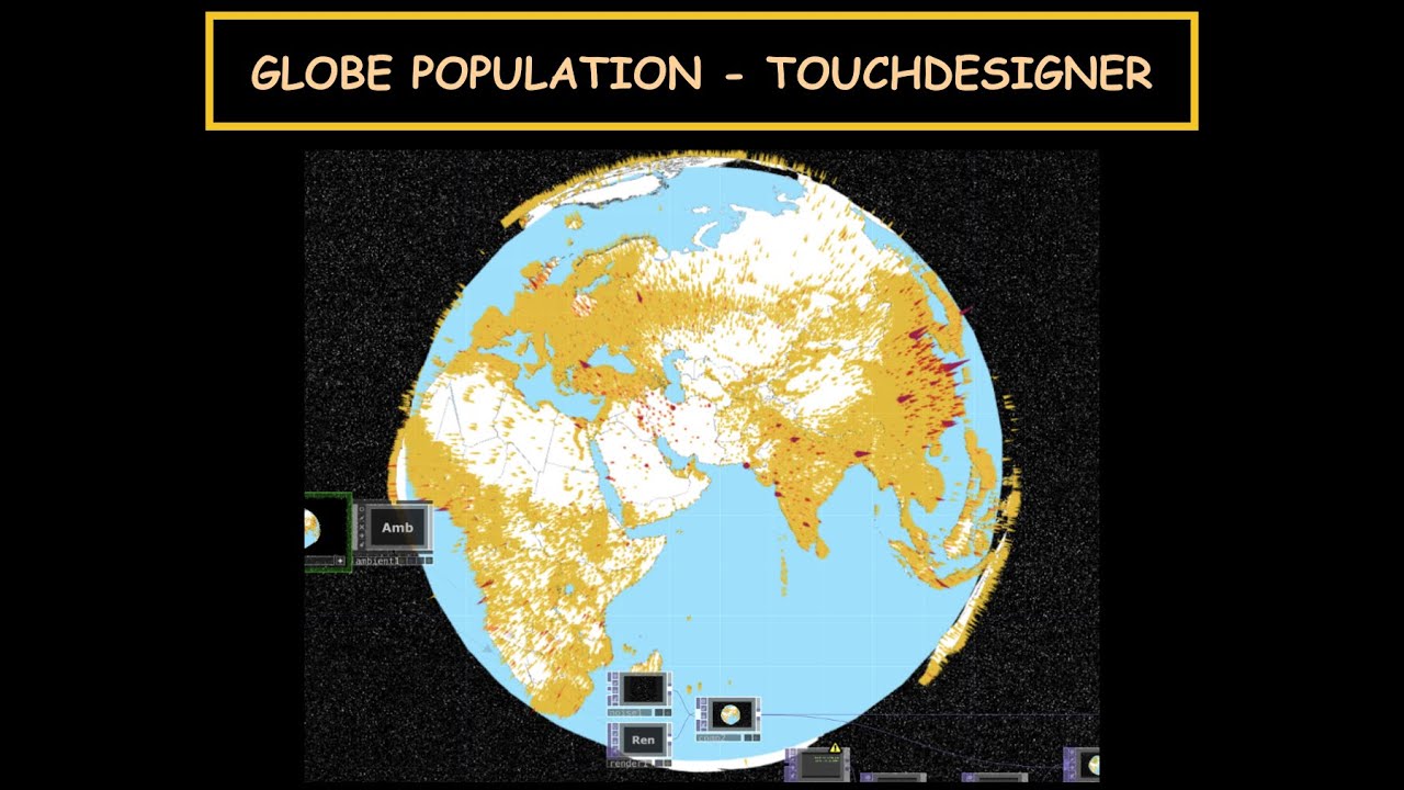 Globe Population Map with TouchDesigner - Data visualization tutorial
