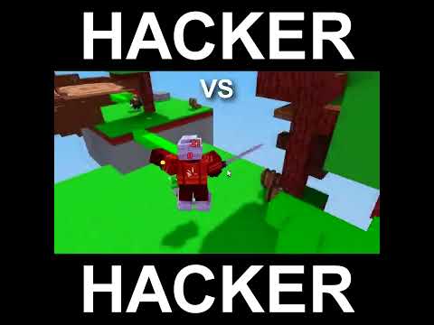 HACKER vs HACKER in Roblox Bedwars!!