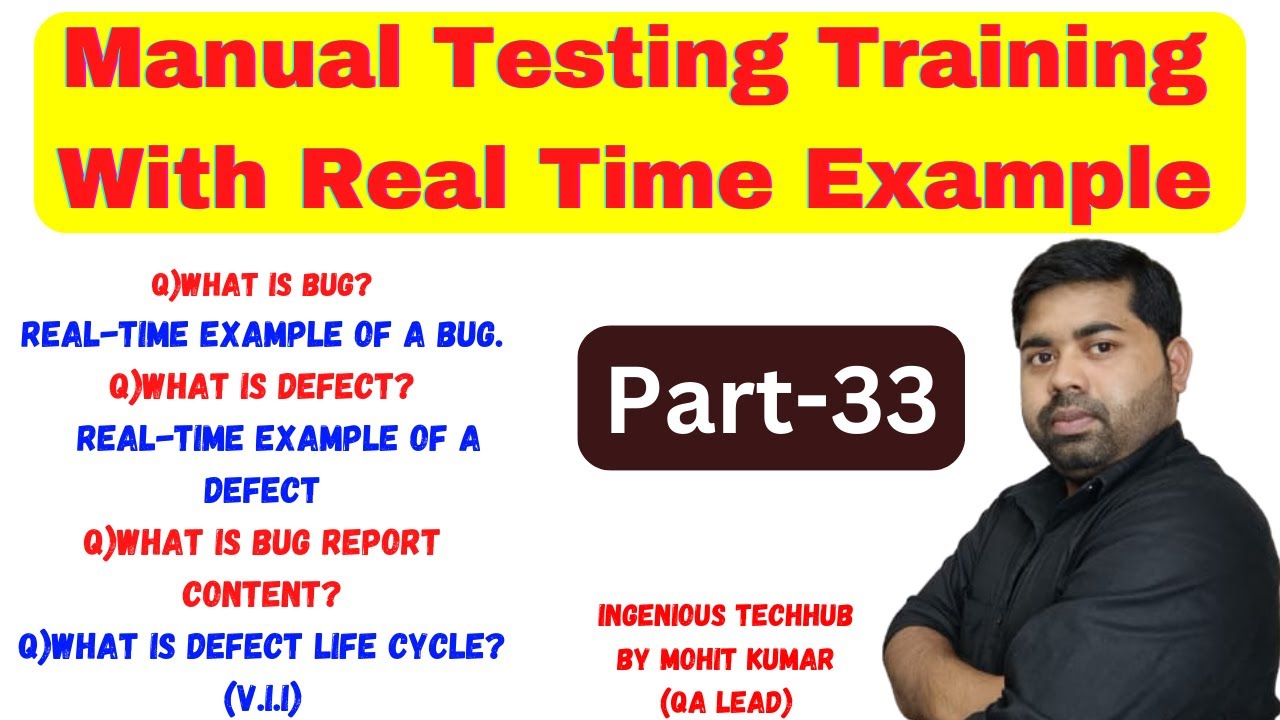 Manual Testing Tutorial With Real Time Examples Part-33