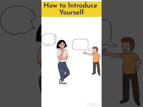 ✅ How to Introduce Yourself in English | Teen Style Q&A Animation #shorts