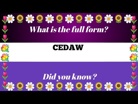 Full Form of CEDAW.
