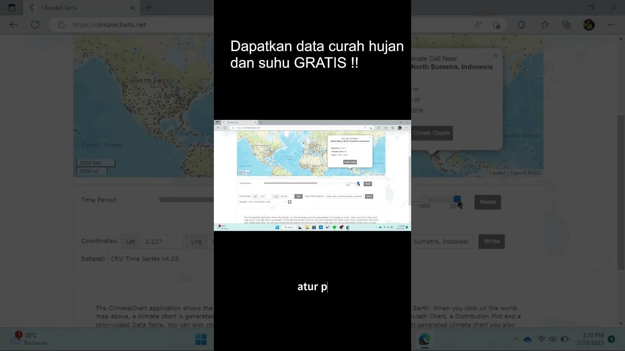 Dowload gratis data curah hujan dan suhu #penelitian