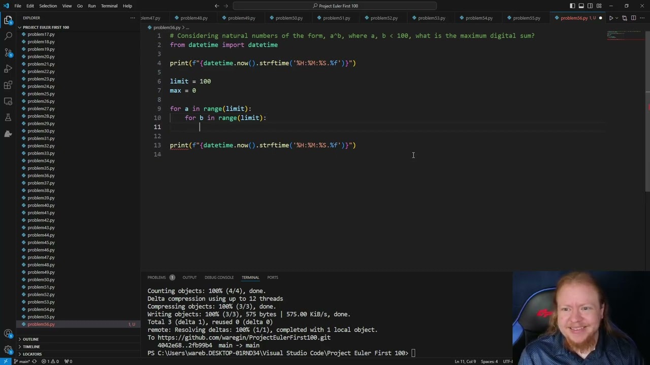 Project Euler Problem 56: Powerful Digit Sum
