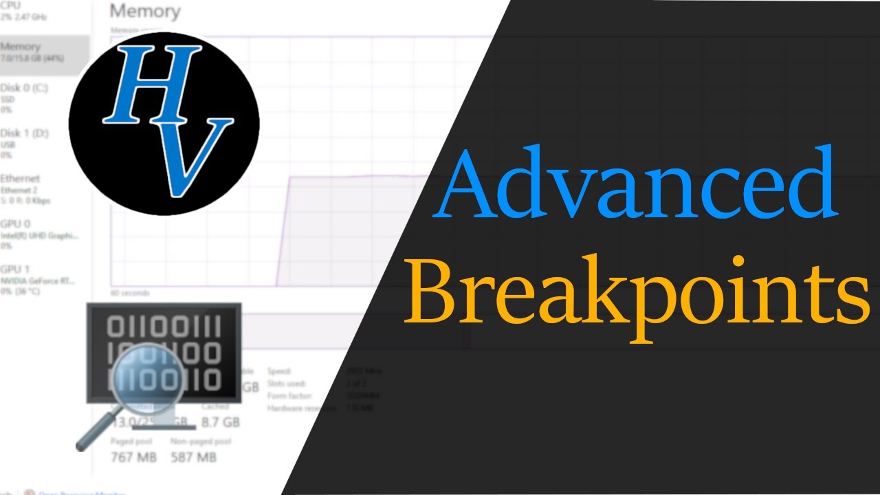 Advanced breakpoint techniques. Break on access, conditional breakpoint and break multiple.