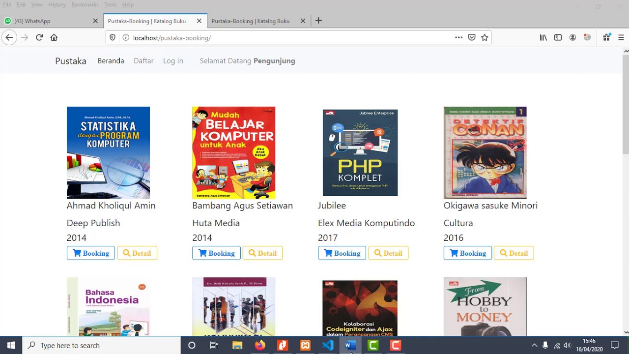 pertemuan 3 login dan daftar || Web Programming III