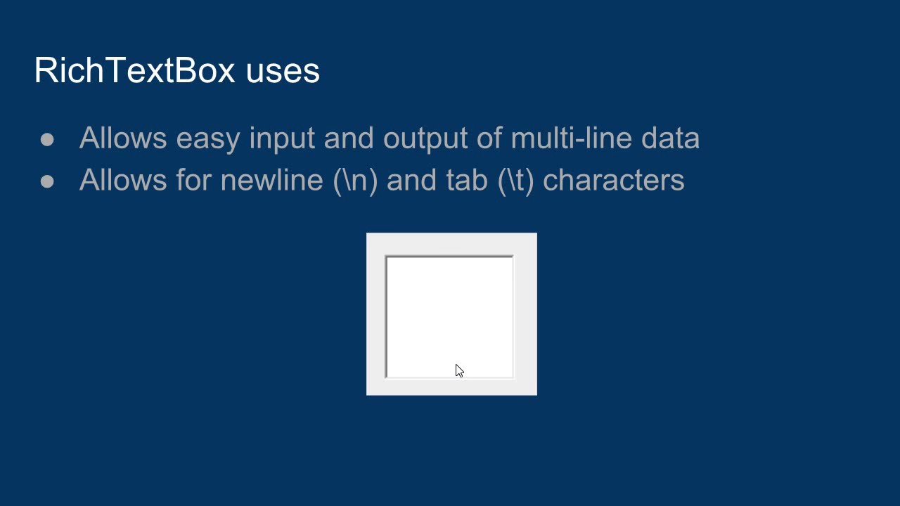 C# Windows Form Controls: RichTextBox