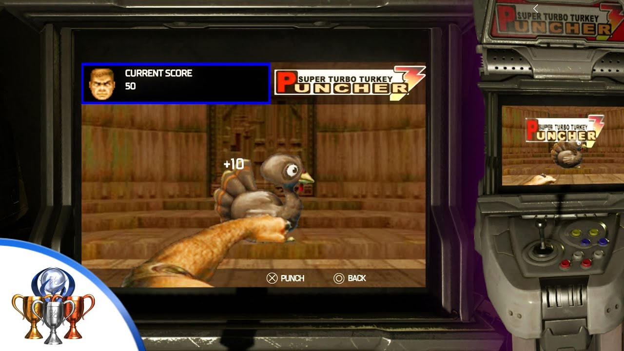 Doom Easter Egg - Super Turbo Turkey Puncher 3 - Mini Game