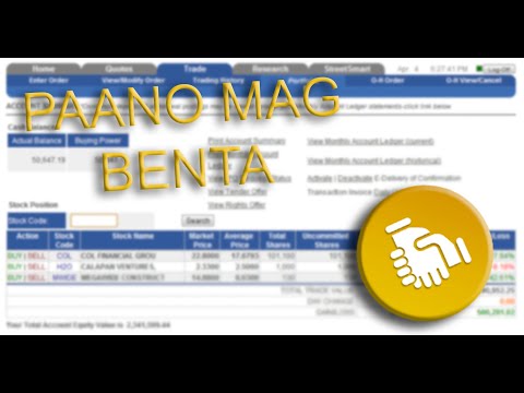 Paano magbenta ng Stocks COL Financial Philippines Tutorial