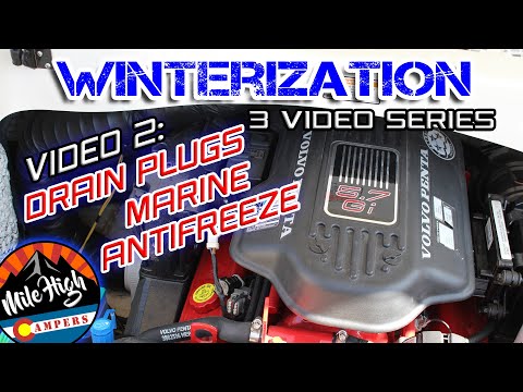 How to Winterize Volvo Penta 5.7 Gi V8 Motor | Winterizing Volvo Penta 5.7 | Volvo Penta Drain Plugs