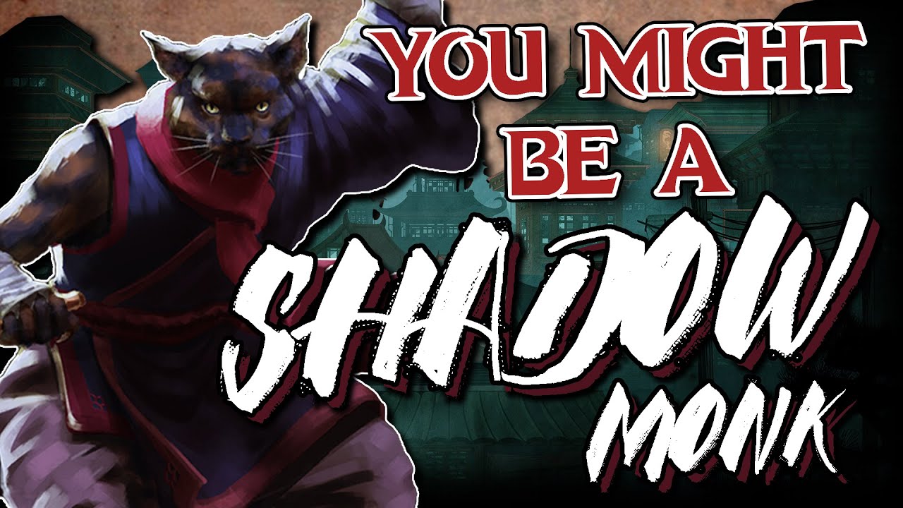 You Might Be a Shadow Monk | Monk Subclass Guide for DND 5e (2014)