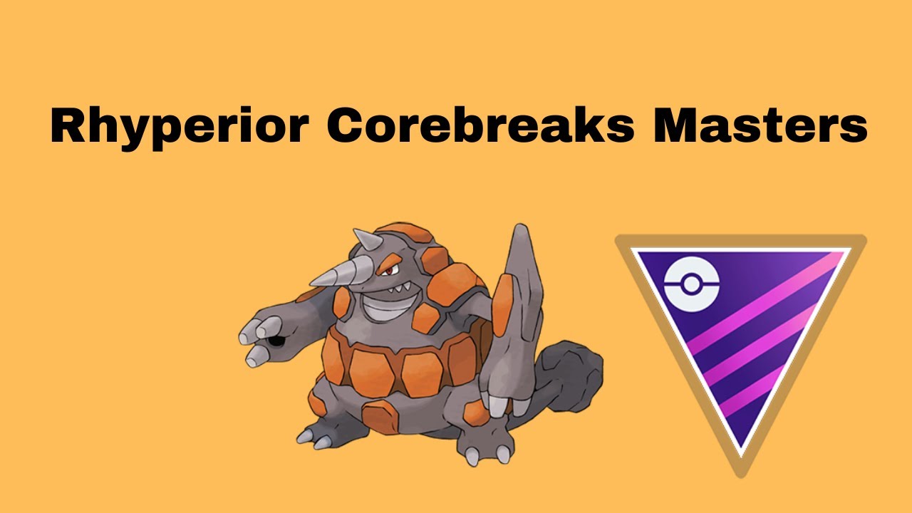 RHYPERIOR IS THE MASTER LEAGUE COREBREAKER | GO BATTLE LEAGUE | Pokebattler