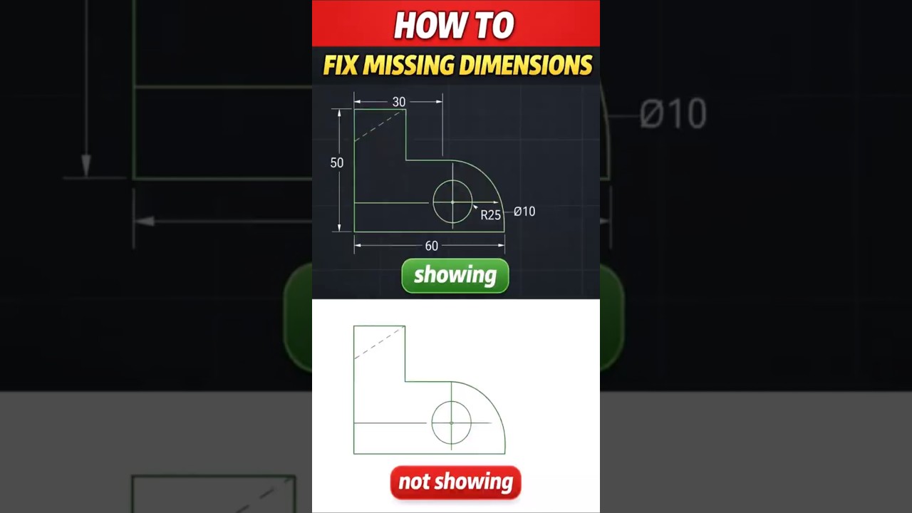 This is why your dimensions are not showing in AutoCAD