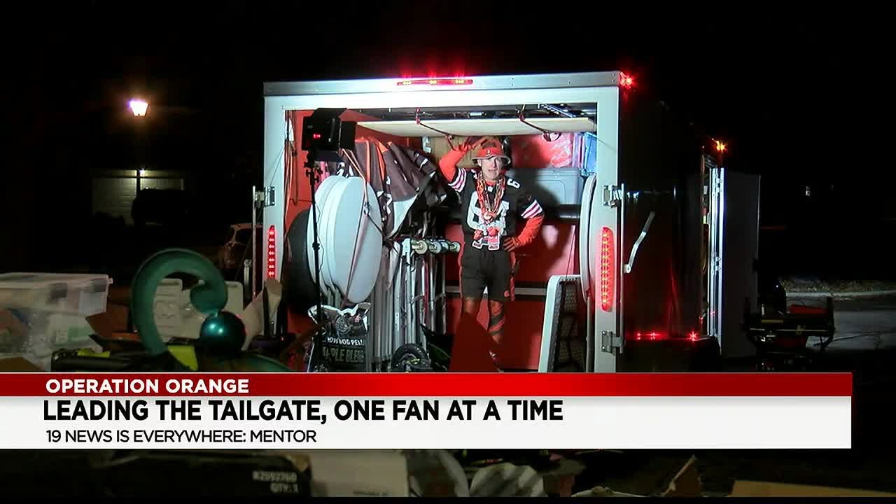 Mentor native leads 1 of biggest Cleveland Browns tailgates, takes trailer on road