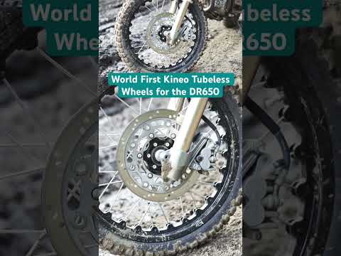 World First Kineo Tubeless wheels for the DR650