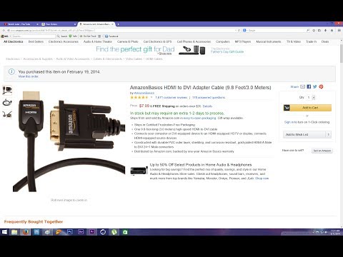 AmazonBasics HDMI to DVI Adapter Cable (9.8 Feet/3.0 Meters) UNBOXING