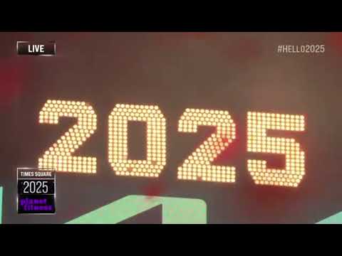 New year's eve Time Square ball drop 2025 (1957 audio)