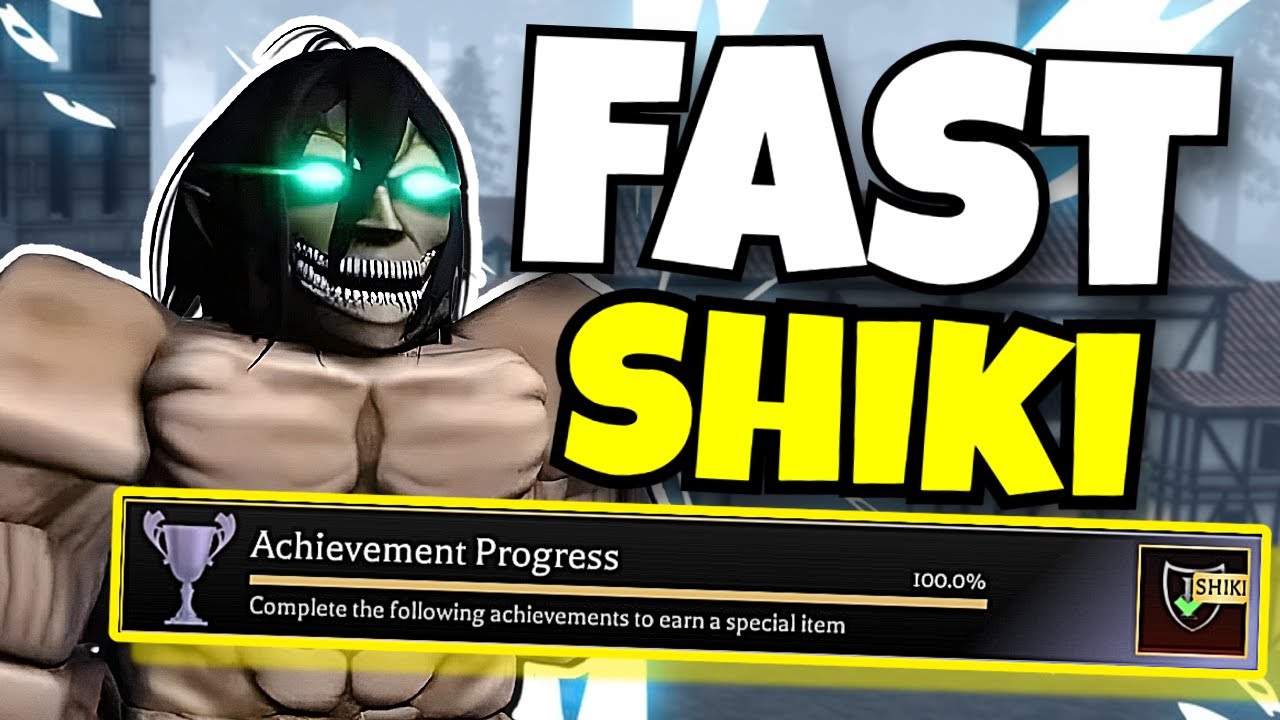 AOT Revolution FASTEST Method To GET EVERY ACHIEVEMENT.. (Easy Shiki!)