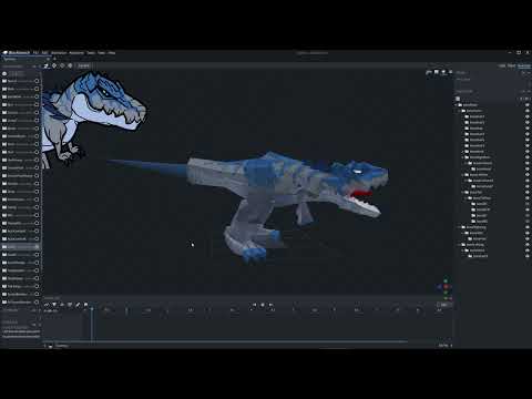 Blockbench T-Rex Animations