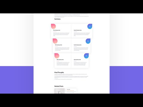 How to Include a Summary Box Divi Layout Block in Your Gutenberg Post