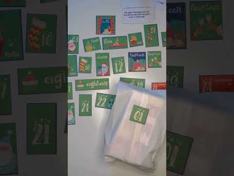 Making an advent calendar for my kids