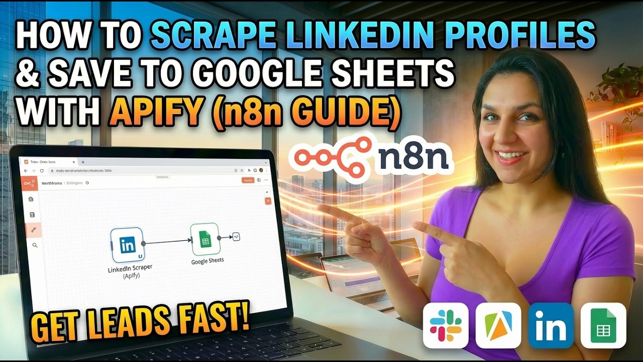 how to Scrape LinkedIn profiles & save to Google Sheets with Apify (n8n guide)